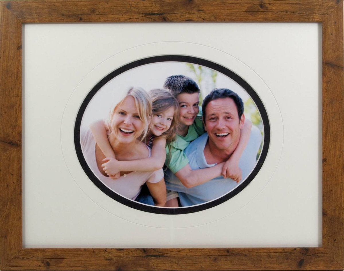 Oval Family Photo Frame, Rustic | Azana Photo Frames