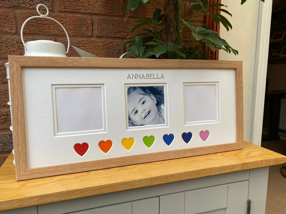 Personalised Rainbow Picture Frame | Azana Photo Frames