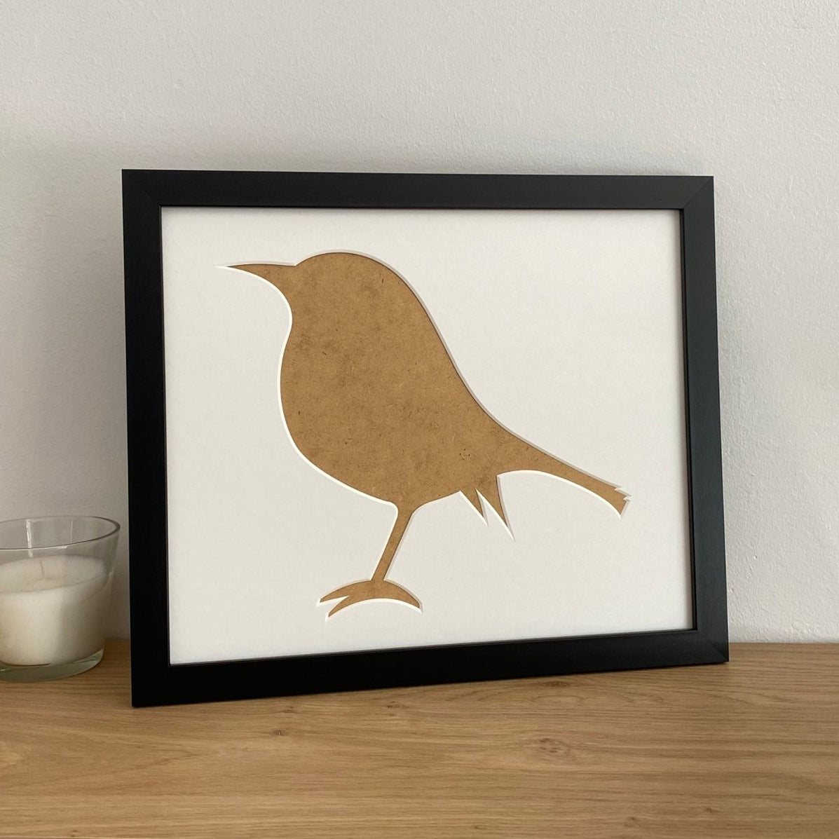Robin Silhouette Picture Frame, Black — Azana Photo Frames